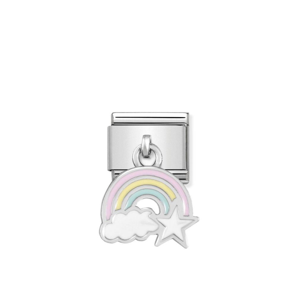 Nomination Composable Classic Silber Charm Regenbogen Wolke und Stern 331805 17 Juwelier Morgner
